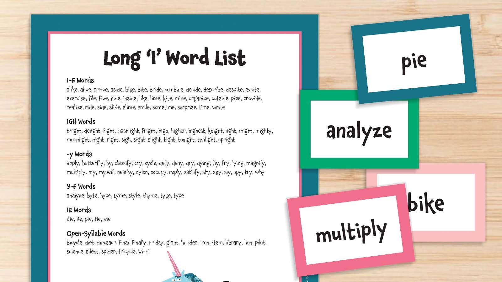 Long ‘I’ Words (List, Activities, and Free Printables) - July 2024