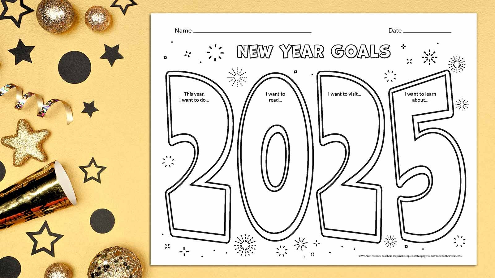 2025 New Year Goals Template: Free Goal Tracker - May 2024
