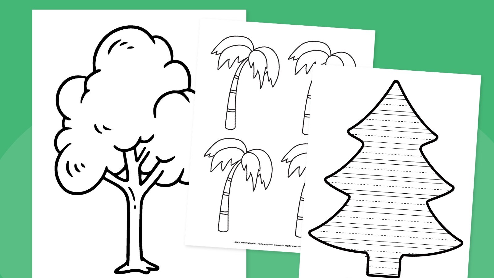Free Tree Template Printable Bundle - May 2025