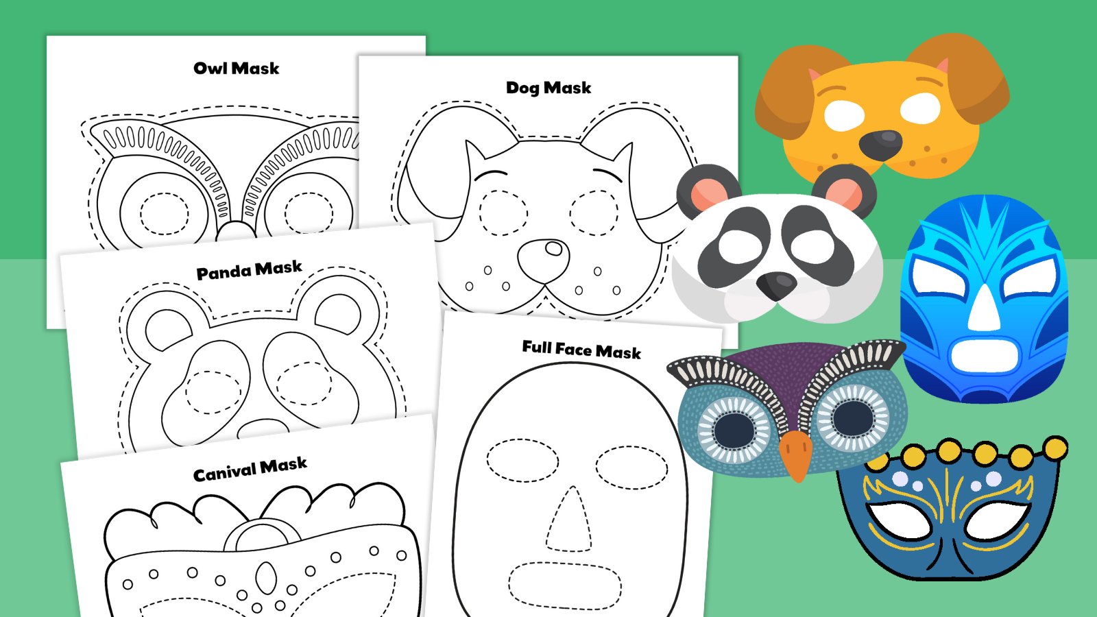 Free Printable Mask Templates for Characters, Animals, and More - June 2025