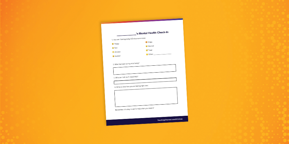 Student Mental Health Check-In Template - February 2025