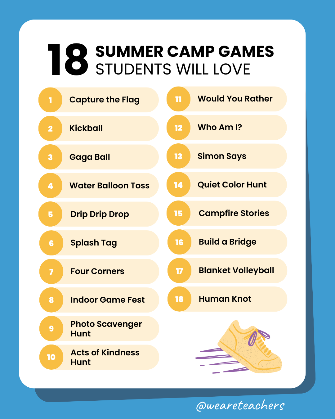 31 Epic Summer Camp Games (Plus Free Scorecards) - April 2025