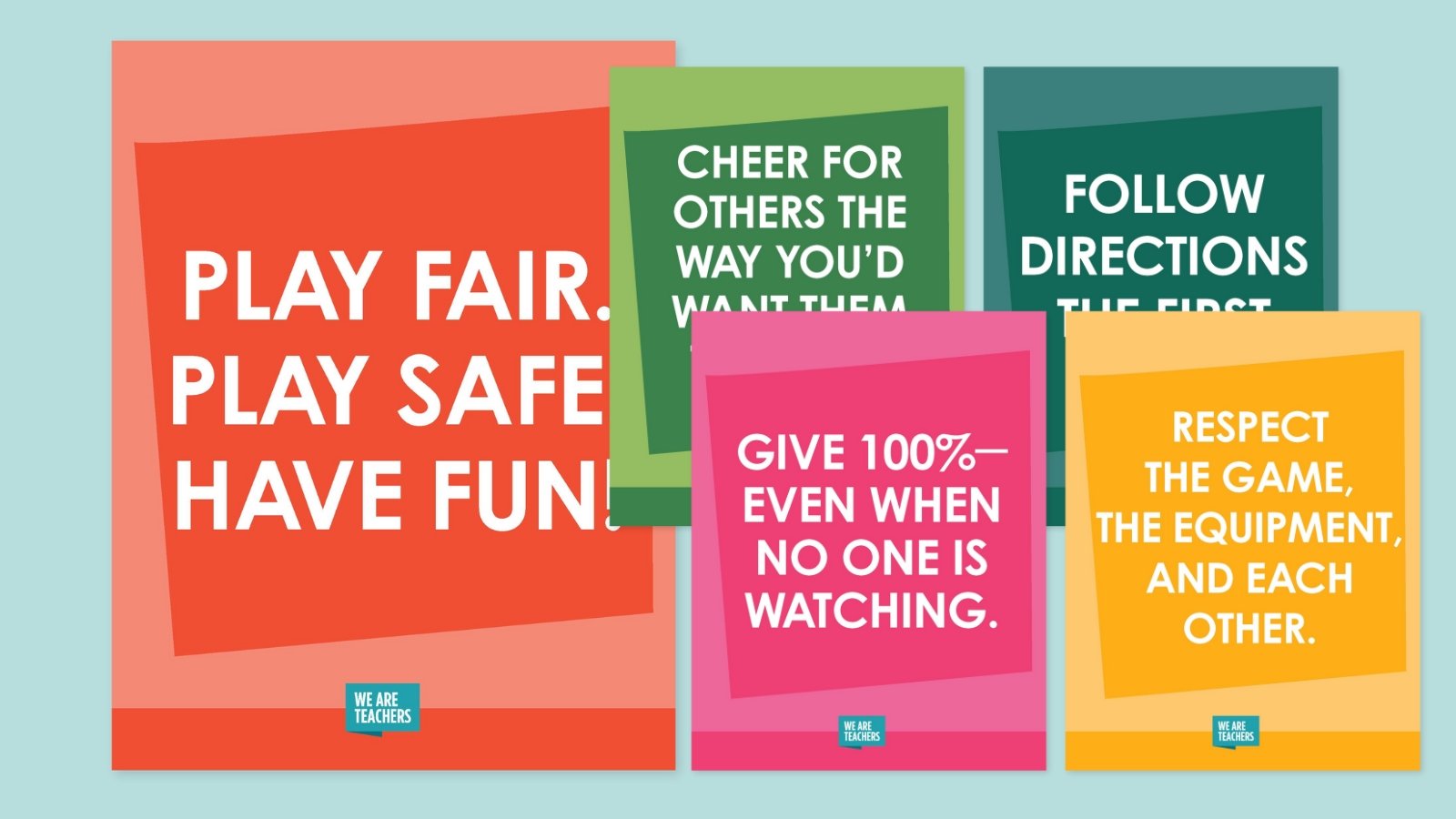 Free Gym Rules Posters – We Are Teachers - May 2025