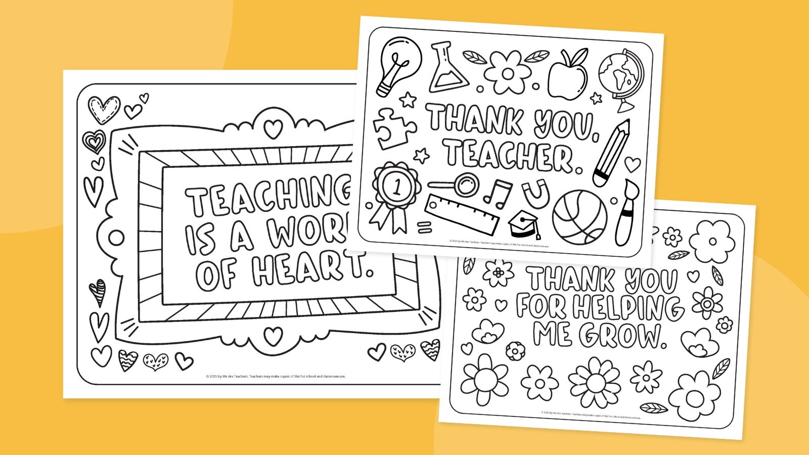 Free Teacher Appreciation Coloring Pages To Say Thank You - December 2025