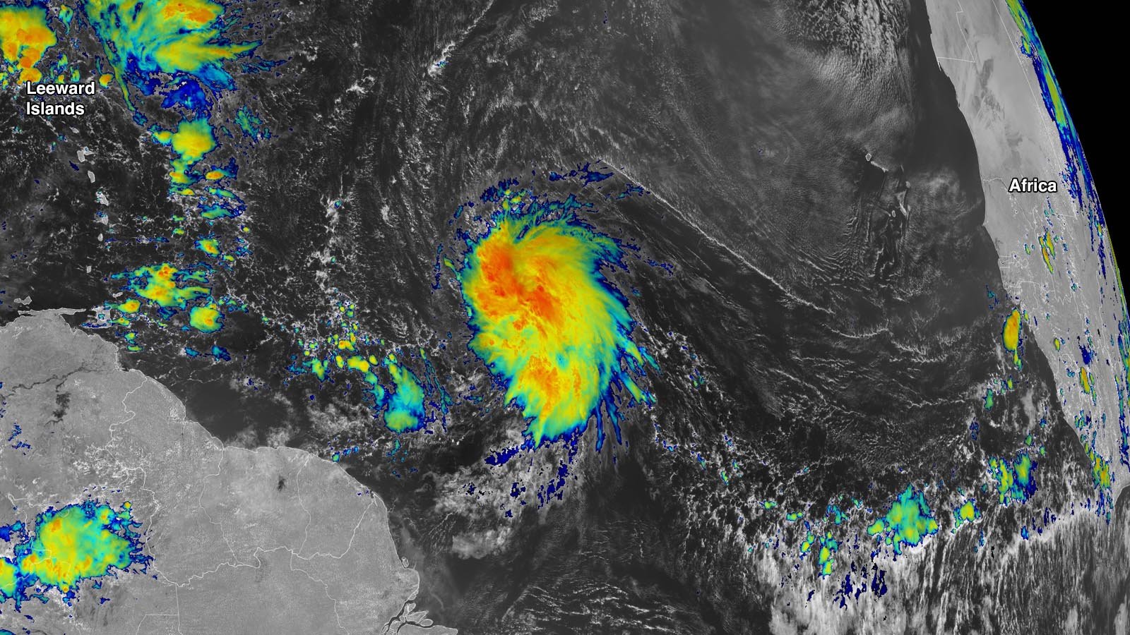 Tropical Storm Jerry forms; a close pass by the Leeward Islands ...