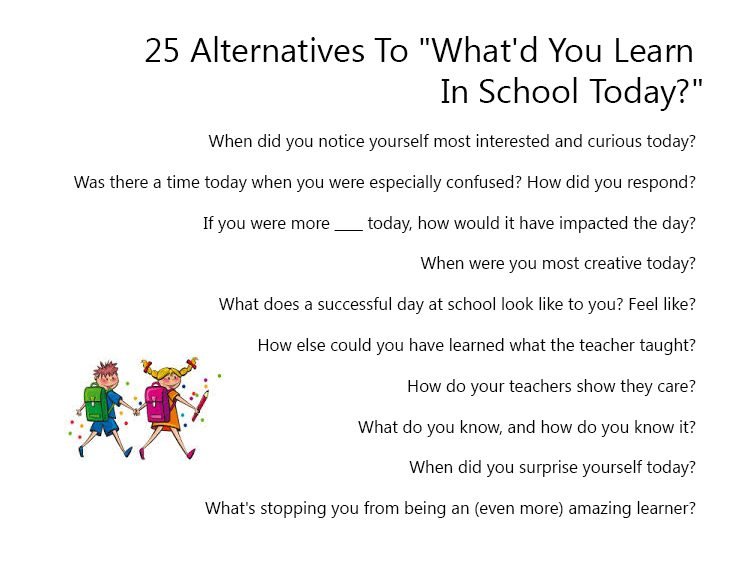 What Did You Learn In School Today? 44 Alternatives - May 2025