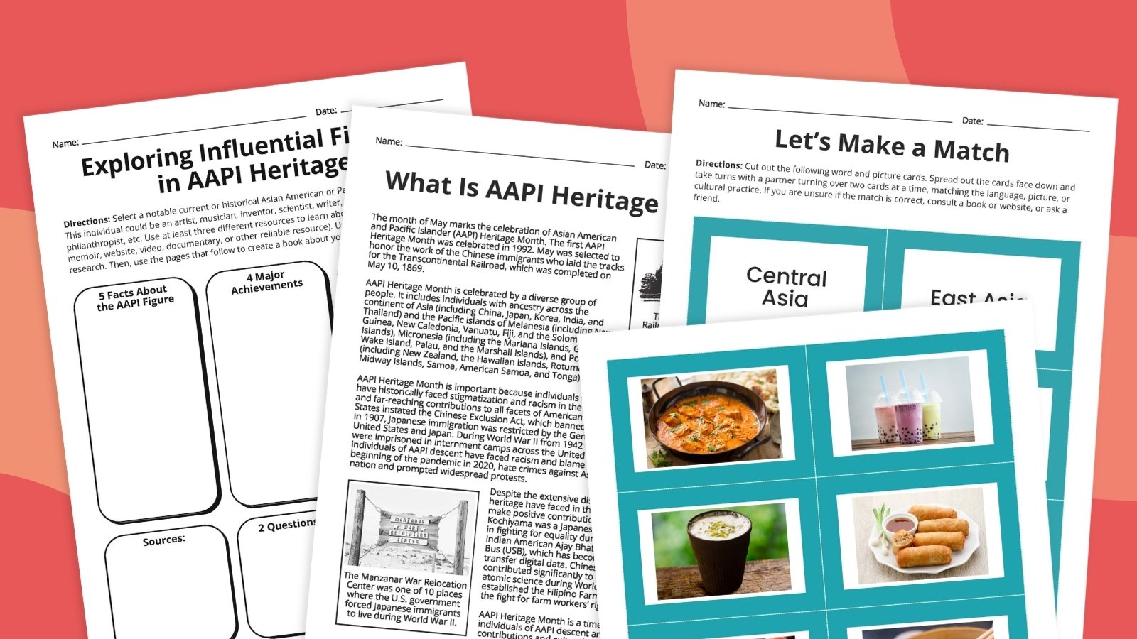 AAPI Heritage Month Worksheets (Free Printables) - June 2026