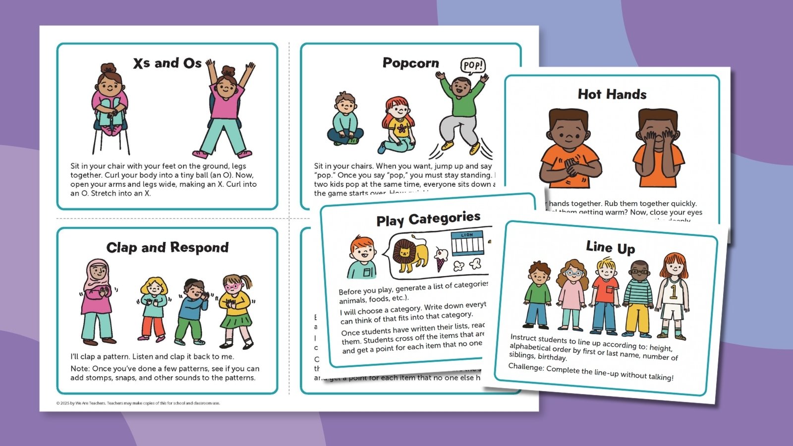 Brain Break Activity Cards (Free Printables) - July 2026